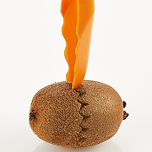 Börner Vegetable Peeler (6-in-1) • Garnishing Peeler with Grater • Multifunctional Peeler for Fruits & Vegetables • Fruit Peeler, Universal Peeler, Potato Peeler • Color: Red