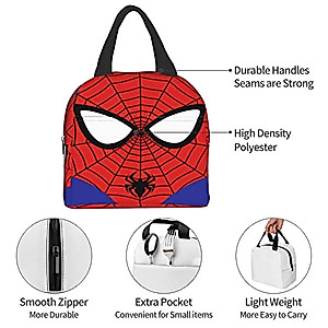 ACIQIUOL Lunch Bag for Boys - Lunch Box Reusable Prepare Lunch Box for Meal School Travel Tote Daily Storage M