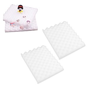 Fondant Shaping Sponge Pad,2 Pcs Fondant Sugar Flower Drying Wave Sponge Mat DIY Waved Gum Paste Modeling Tray for Kitchen Baking Bakeware Sugarcraft