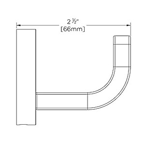Speakman SA-2708 Vector Deep Polished Chrome Robe Hook