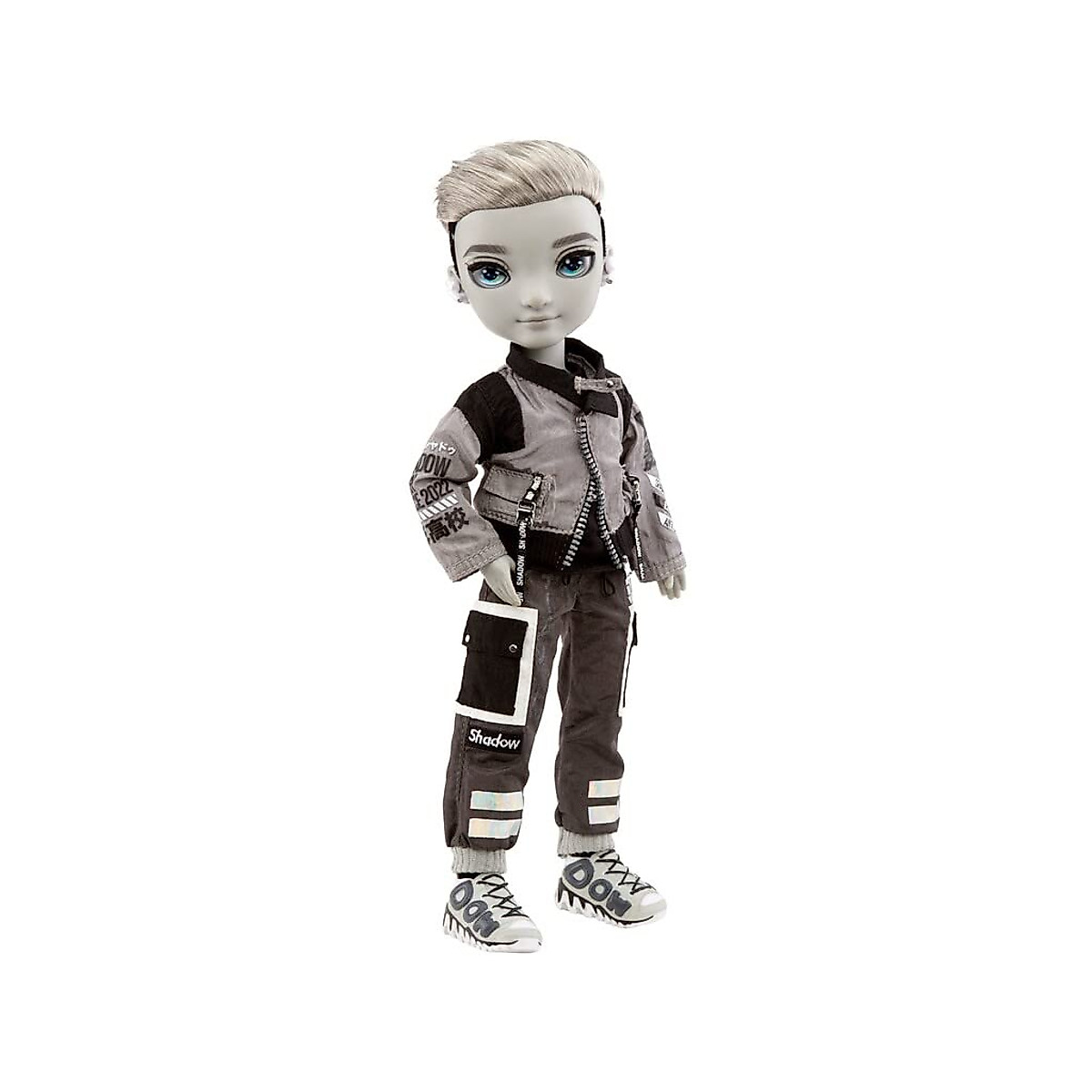 Rainbow High Shadow Series 1 Ash Silverstone- Greyscale Boy Fashion Doll. 2 Silver Designer Outfits to Mix & Match with Accessories, Great Gift, Multicolor, 583578EUC
