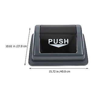 Uonlytech Swing Trash can Lid Replacement Swing Top Wastebasket Lid Gallon Trash Can Replacement Lid Plastic Trash Can Lid Wastebasket for Outdoor/Restaurant//Kitchen Garbage can Lid