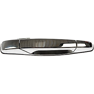 Dorman 80545 Front Passenger Side Exterior Door Handle Compatible with Select Cadillac / Chevrolet / GMC Models, Chrome , Black