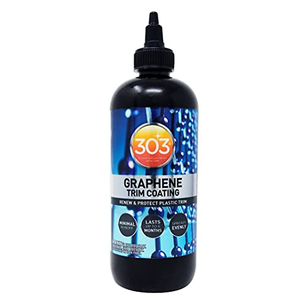 303 Products Graphene Trim Coating – Hydrophobic Graphene Coating – UV Protectant Coating – 6 Months of Protection – Darkens and Renews Plastic Trim – Non-Greasy – 8 Oz (30249)