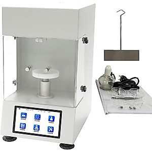 CNYST Automatic Surface Tensiometer Surface Tension Meters with Platinum Plate Method Accuracy 0.01mN/m 4.3-inch Touch Screen Direct Data Reading Support Data Storage Built-in Memory
