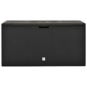 vidaXL Patio Storage Box Garden Cushion Deck Outdoor Storage Chest Storing Pillow Tool Box Blanket Indoor Interior Container Anthracite 44.9"