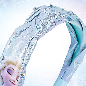 LUV HER Disney Frozen 2 Elsa Knot Headband with Diamond - Headbands For Girls - Hair Accessories For Her