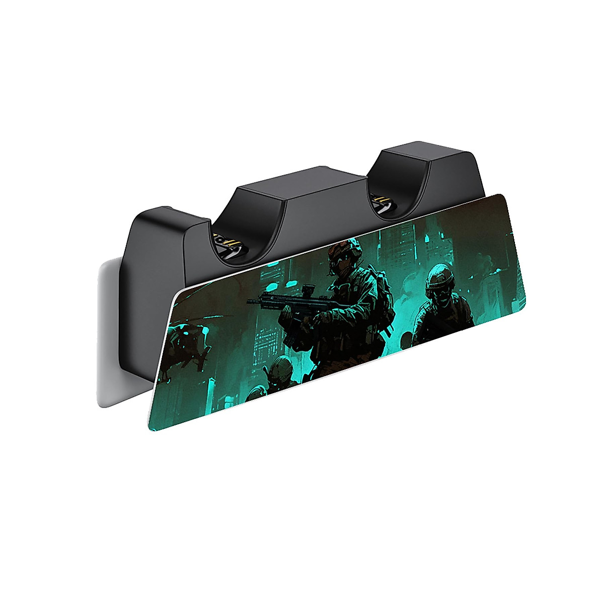 PlayVital Fearlessness Full Set Skin Decal for ps5 Console Digital Edition, Sticker Vinyl Decal Cover for ps5 Controller & Charging Station & Headset & Media Remote