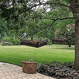 Hanging Bird Feeder Tray,Metal Mesh Hanging Food Tray Feeders, Seed Platform for Bird Feeders,Outdoor Garden Decoration for Wild Backyard Attracting Birds (1 Pack)