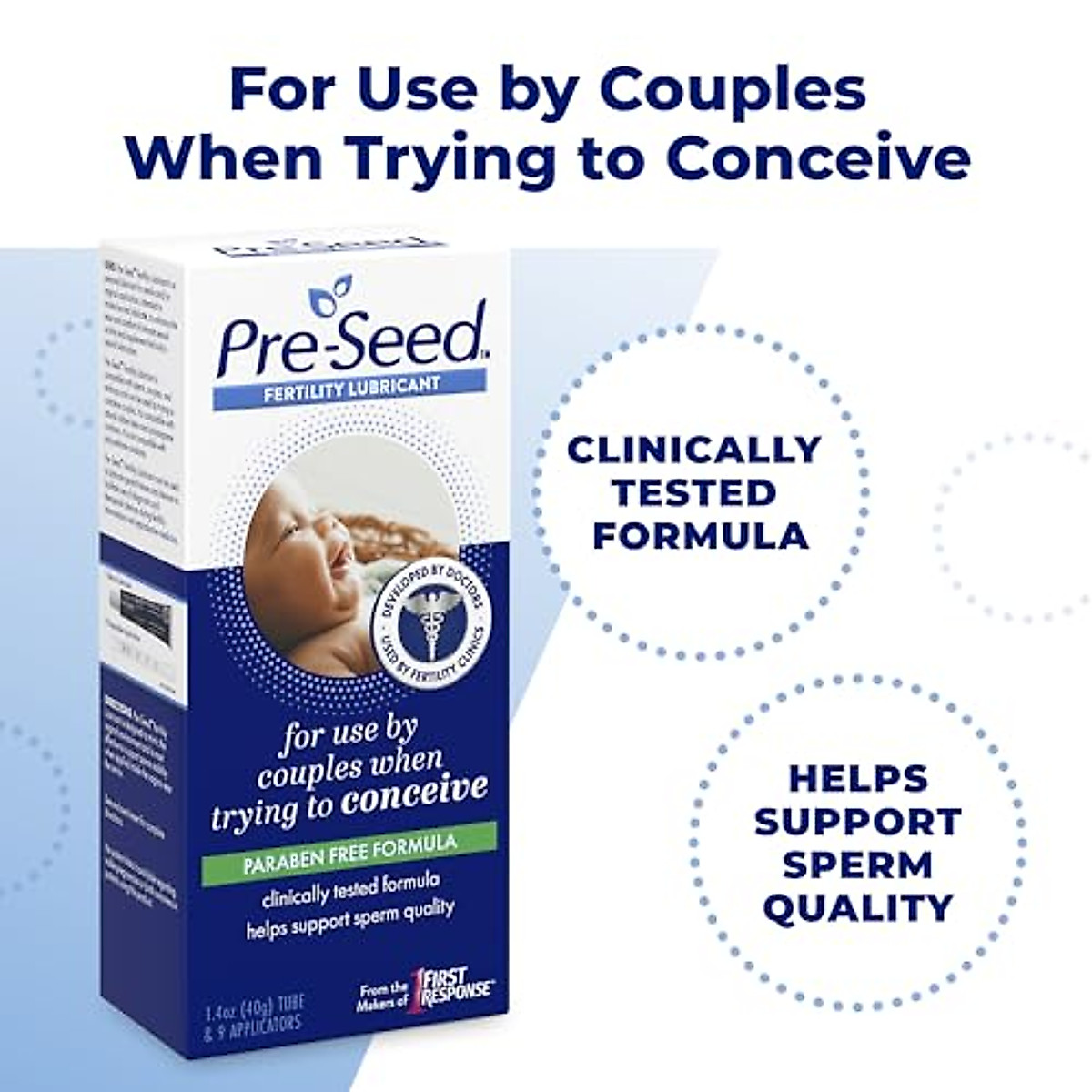 Pre-Seed Fertility Lubricant, For Use by Couples Trying to Conceive