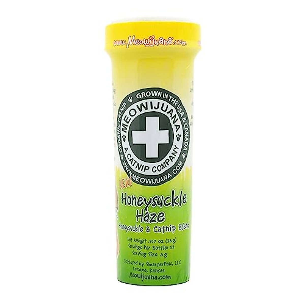 Meowijuana Catnip| New Honeysuckle Haze | Organic | Premium Ground Catnip | High Potency | Grown in The USA