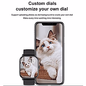 Bluetooth Smart Watch for Women Men Fitness Activity Tracker Compatible with iPhone Android Waterproof HD Full Touch Screen Health Smartwatch with Call Text Pedometer Heart Rate Message Reminder etc.