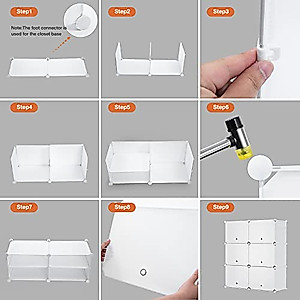 Shoe Rack Organizer,6 Tier Shoe Organizer for Closet, Stackable 24 Pair Covered Shoe Rack Shoe Shelves Shoe Storage Shoe Cabinet for Entryway Bedroom Hallway（White）