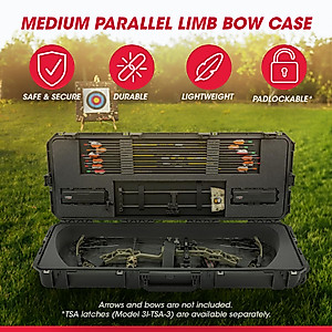 SKB Cases iSeries 4214-PL Hard Plastic Molded Bow Case with Wheels and Handles