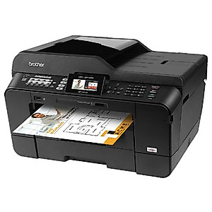 Brother MFCJ6710DW Business Inkjet All-in-One Printer with 11-Inch x 17-Inch Duplex Printing, 11-Inch x 17-Inch Scan Glass & Dual Paper Trays