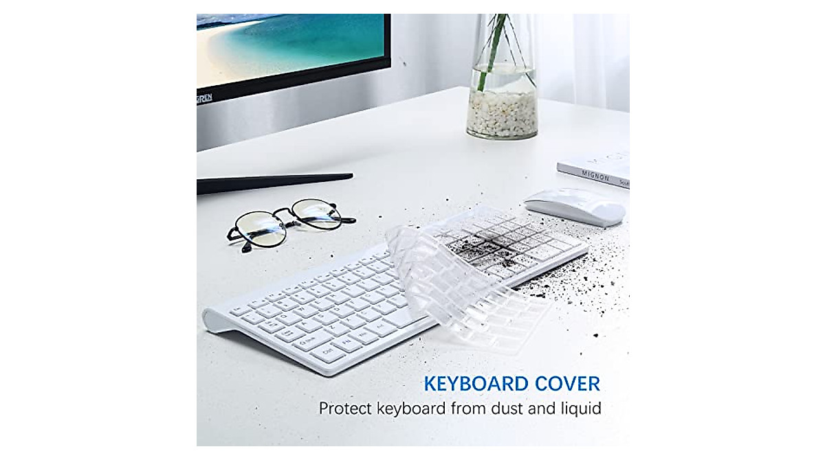 TopMate Wireless Keyboard and Mouse Combo - Silent & Slim