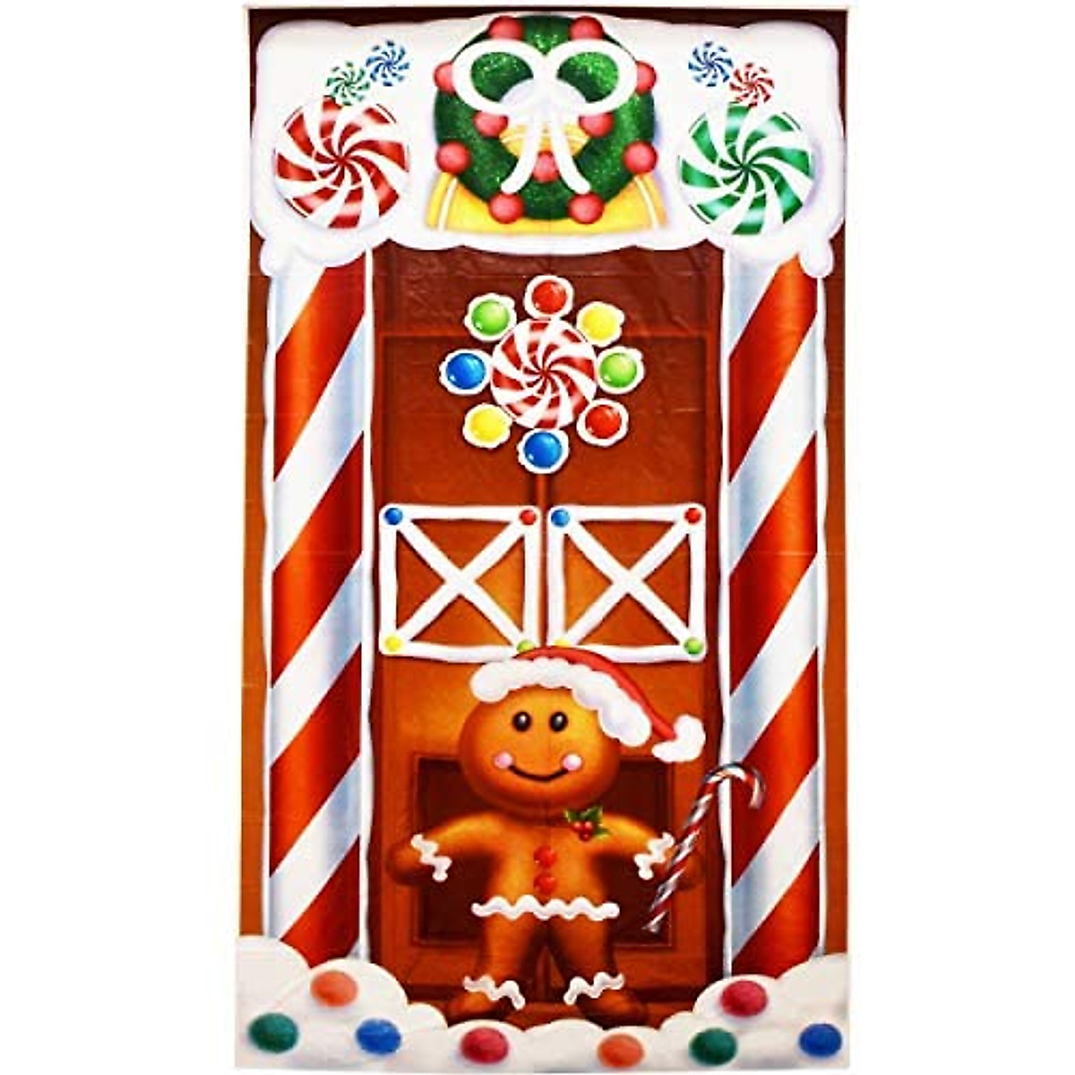 4 Pack Christmas Bathroom and Front Door Holiday Decorations and Covers