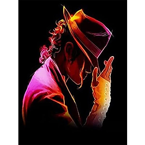 FIERZ Michael MJ Jackson Album Poster 18x24 inche/45x60cm Canvas Art Poster Prints No Framed for Wall Decoration