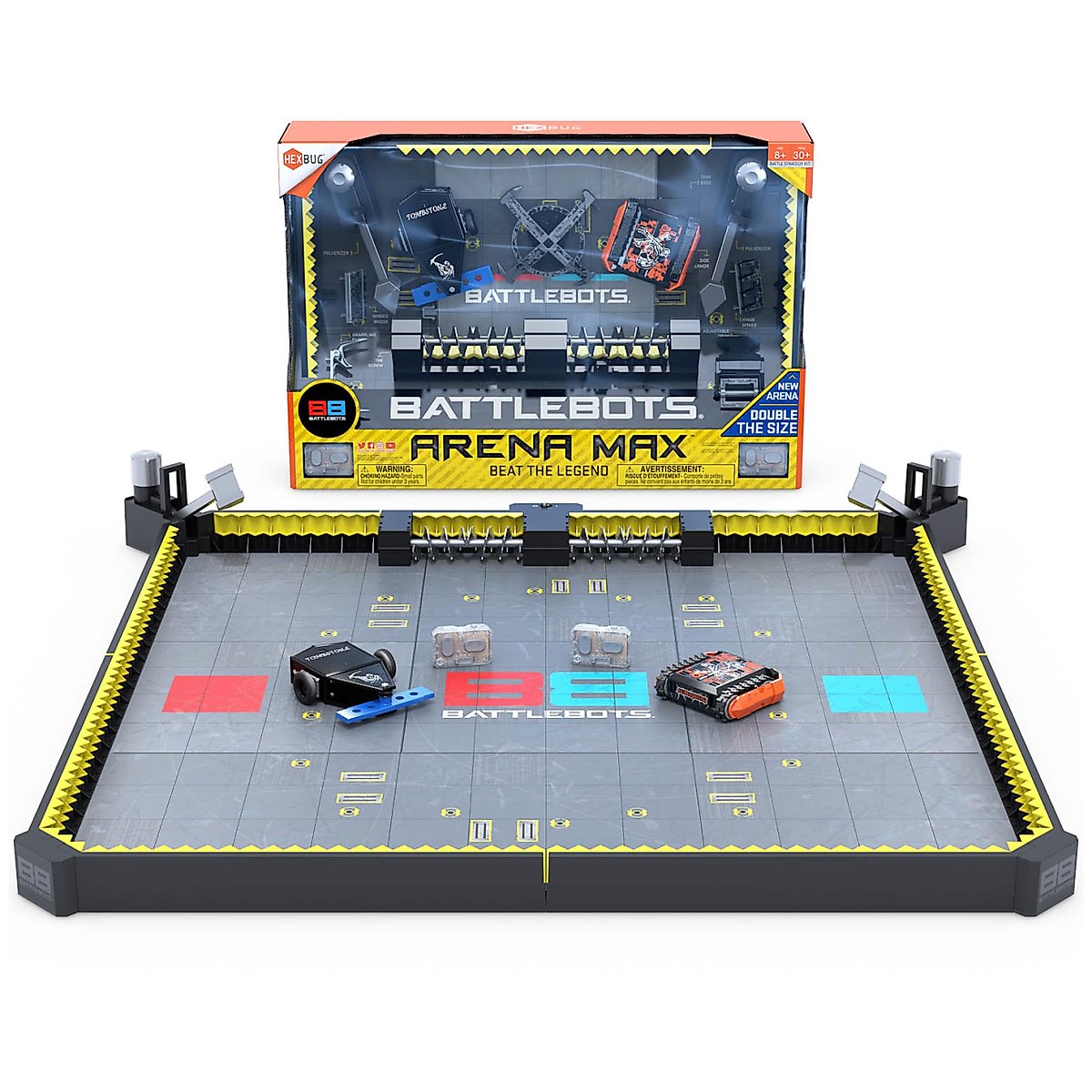 HEXBUG BattleBots Arena MAX, Multiplayer Robot Board Game for Kids, Remote Control Toy, Batteries Included, for Boys and Girls Ages 8 and Up