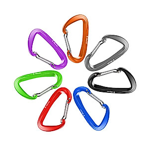 B-Mardi Carabiner Clips Heavy Duty 12kN (2697 lbs)-Lightweight Locking Carabiners for Camping, Hiking, Hammock, Dog Leash Harness, Outdoor and Gym etc, Keychains& Utility ﻿