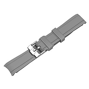 Juntan Curved Ends Silicone Watch Band 20mm 22mm Universal Soft Rubber Sport Replacement Watch Straps for Moonswatch Multiple Colors Watch Bands Men Women