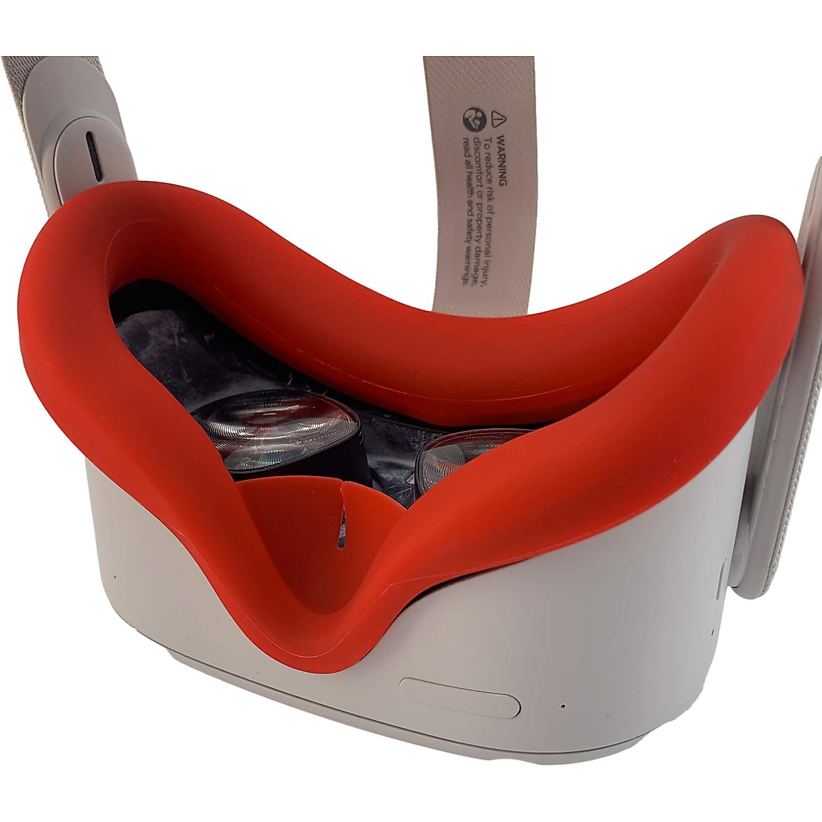 Silicone Cover Eye Pad for Oculu Quet 2 VR Headset,Face Cushion Pad Replacement for Oculus Quest 2 Headset Sweatproof Lightproof, Washable Face Pad VR Accessories(Blue+Res)