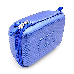 CASEMATIX Travel Case Compatible with Bakugan Figures, BakuCores and Trading Cards - Hard Shell Case with Padded Divider and Wrist Strap Compatible with Collectible Battle Figures - Case Only