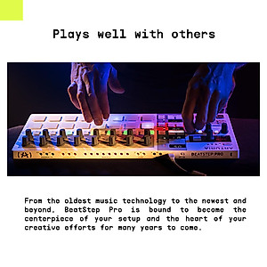 Arturia BeatStep Pro Controller and Sequencer — Aftertouch, Velocity Sensitive, With 2 Independent Melodic Sequencers, Drum Sequencer, 16 Drum Pads, MIDI/CV/Gate I/O and Music Production Software