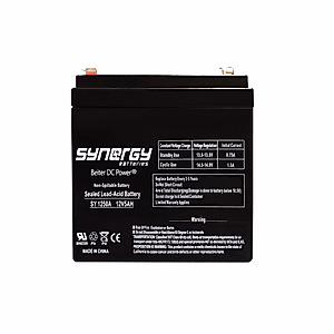 SigmasTek DJW12-4.5 12 Volt 5 AmpH SLA Replacement Battery with F1 Terminal