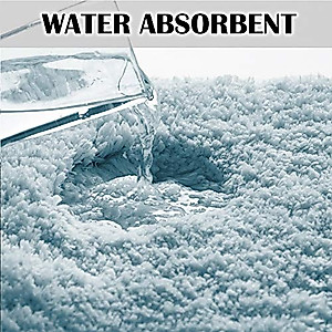 Suchtale Bathroom Rug Non Slip Bath Mat for Bathroom (16 x 24, Light Blue) Water Absorbent Soft Microfiber Shaggy Bathroom Mat Machine Washable Bath Rug for Bathroom Thick Plush Rugs for Shower