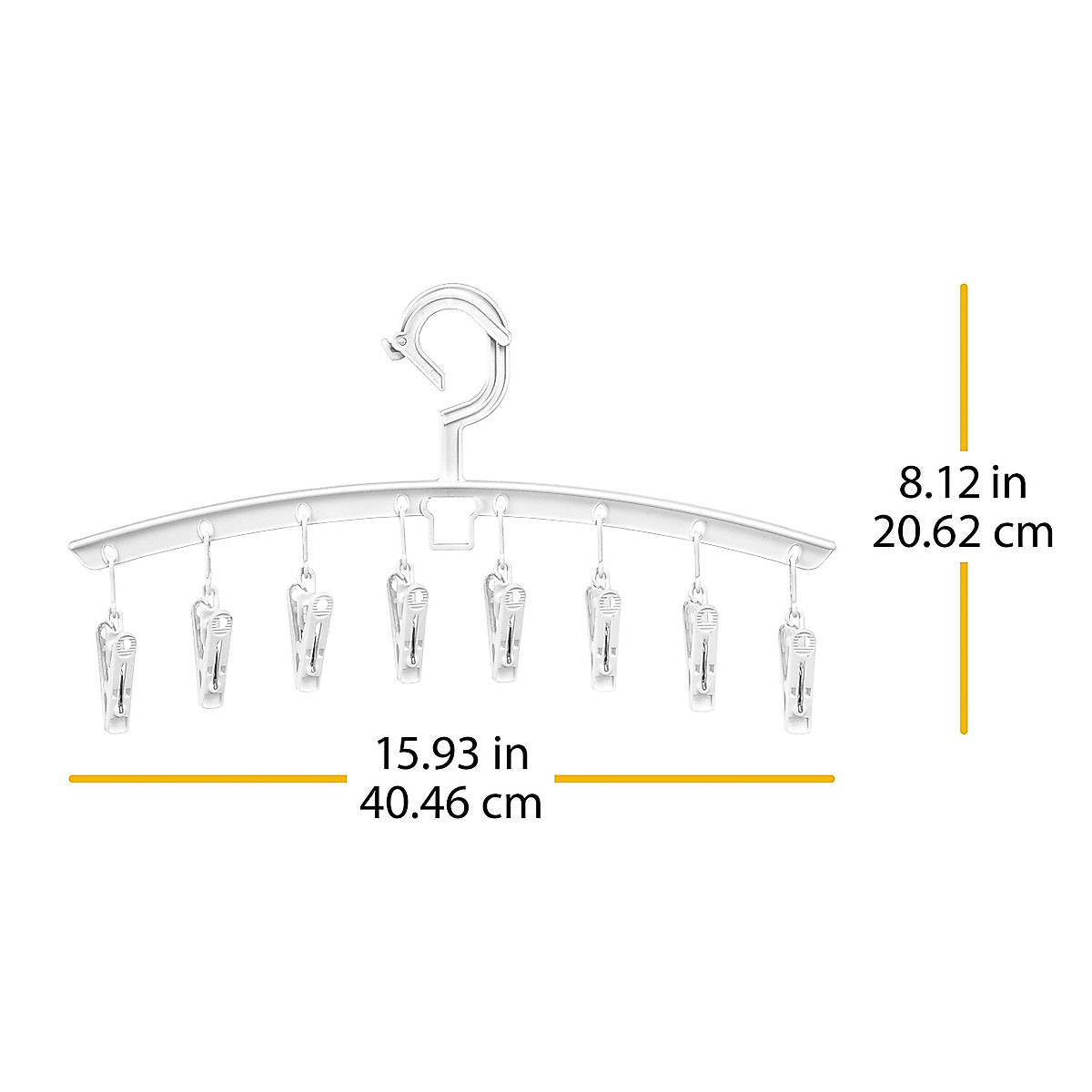 Whitmor Clip & Drip Add-On Hangers -White - Set of 3