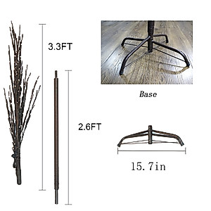 200 LED Cherry Blossom Tree Light 6 FT Lighted Up Tree Artificial Tree 8 Lighting Modes Waterproof for Indoor Home Spring Decoration (White)