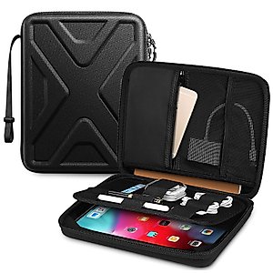 SITHON 11 Inch Portfolio Sleeve Case for 11-inch iPad Pro M4 & iPad Air M2 2024, 11-inch iPad Pro M2, 10.9"/10.2" iPad 10/9th Gen, 10.9" iPad Air 5/4th, Shock Absorption Tablet Carrying Organizer