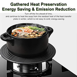 Heat Diffuser For Gas Stove,Kitchen Thickened Non-Slip Protection Cookware, Cooking Induction Adapter Energy Saving,Multifunctional Thawing Plate For Defrosting (24cm/9.4inch)