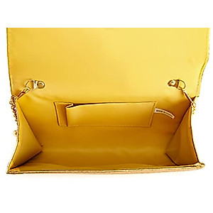 SUCCUNA Clutch Purses Envelope Evening Bag For Women Girl Gold Charming Sparkling Crossbody Handbags for Wedding
