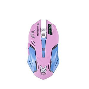 TOMLFF OW Mouse Breathing LED Backlit Gaming Mouse Genji Reaper Wired USB Computer Mouse for PC& Mac E-Sports Gamers