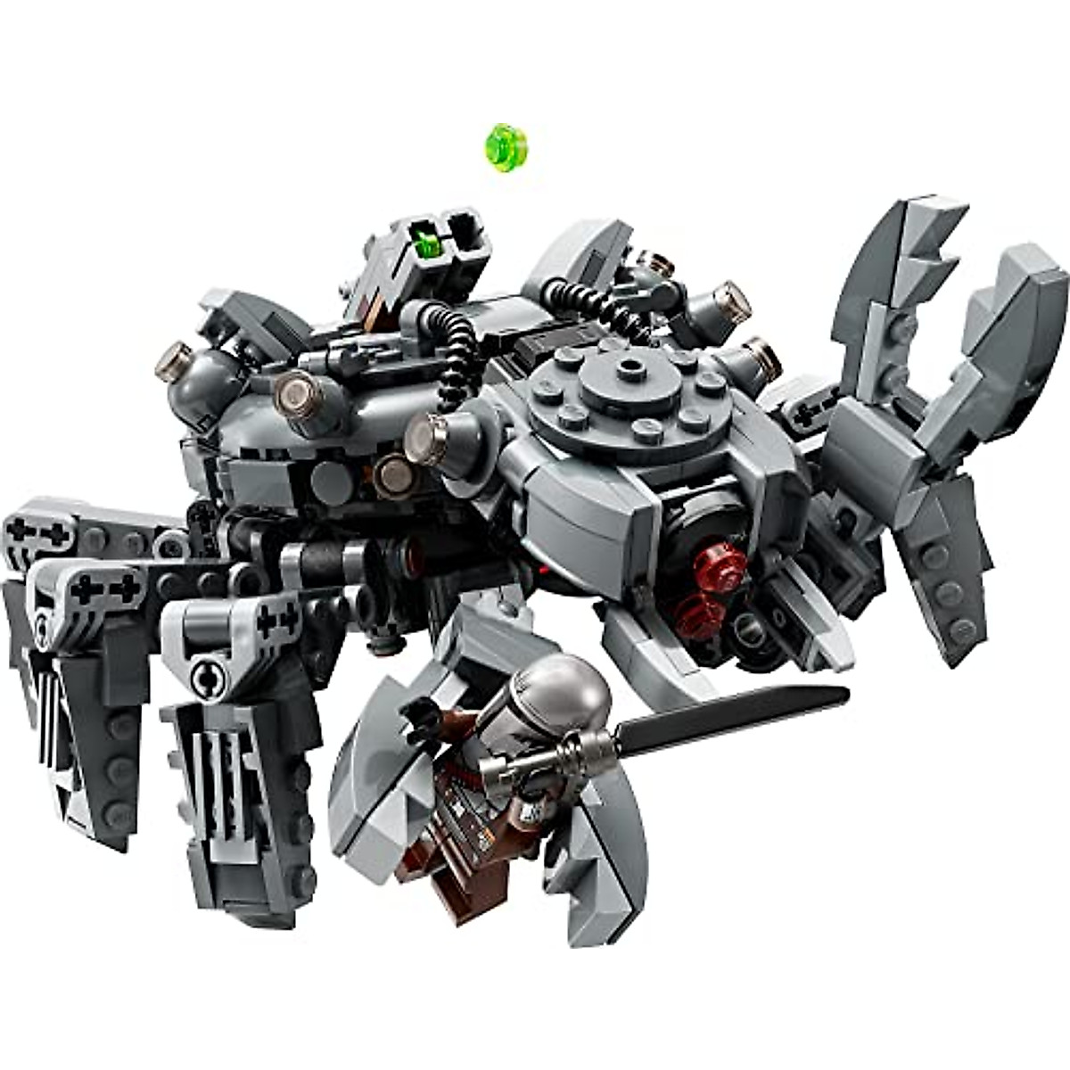 LEGO Star Wars Spider Tank 75361, Building Toy Mech from The Mandalorian Season 3, Includes The Mandalorian with Darksaber, Bo-Katan, and Grogu 'Baby Yoda' Minifigures, Gift Idea for Kids Ages 9+