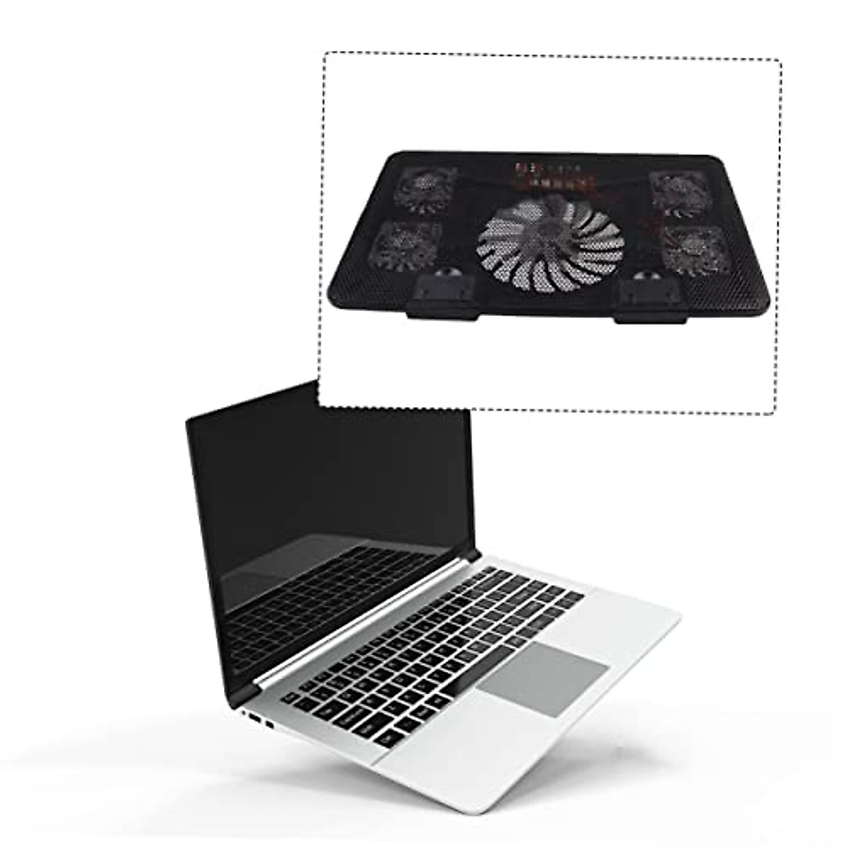 Abaodam Laptop Radiator Cooling Bracket Cooler Fan Laptop Gaming Laptop Cooler Laptop Fan Stand Laptop Cooling Fan Laptop External Fan Laptop Cooling pad air Fan Cooling Rack n5 Metal USB