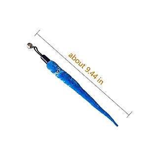 Vovamo Worm Teaser Refills for Cat Wand 10PCS Squiggly Worms Replacements and 1PC Replacement String for Cat Fishing Kittens Wand Refills Attachments for Kitten Training Exerciser Accessories