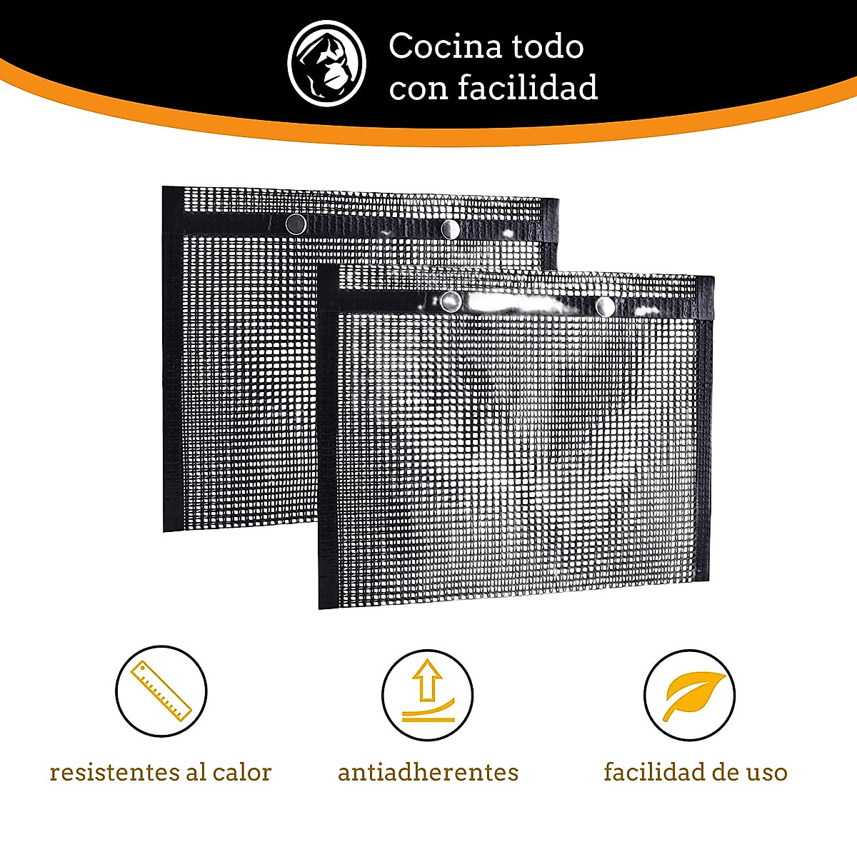 Pigtail Food Flipper Set - 17 & 12 Inch Meat Hooks & Turners With Steel Shafts & Color Coded Handles - Use In Place Of Tongs, Spatula & Meat Fork For BBQ Ribs, Steak, Chicken, Sausage, Vegetables