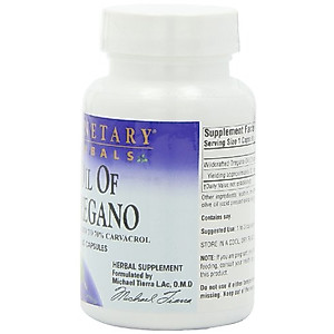 Planetary Herbals Oil of Oregano, May Provide Support To The Immune System,60 Vegetarian Capsules