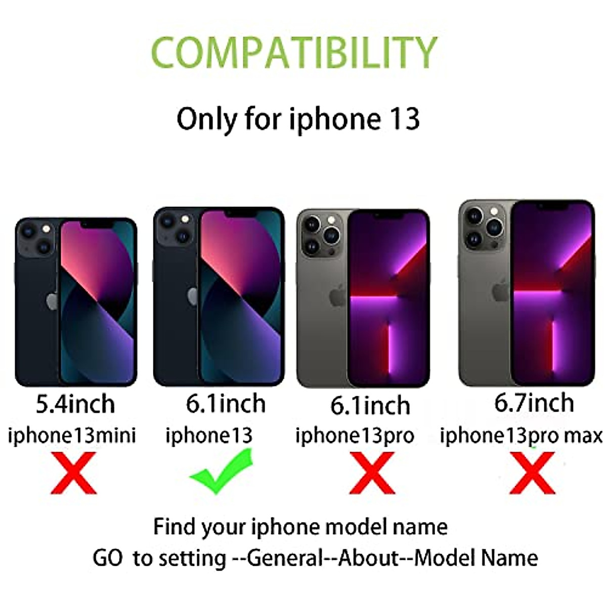 Cavor for iPhone 13 Wallet Case with Card Holder,Protective PU Leather Flip Folio Phone Case[Stand Feature] Wrist Strap [Shockproof TPU] Magnetic Closure Wallet Case-Green