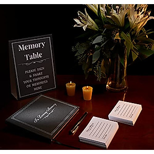 SAMKEDOO Funeral Guest Book | Funeral Book | Guest Book for Funeral | Celebration of Life | Funeral Guest Book for Memorial Service | Celebration of Life Guest Books | Share a Memory Cards