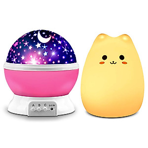 Night Light ,Toys for 2-14 Years Old Boys Girls,MOKOQI Cut Night Lamp Baby Nightlight for Bedroom, Glow up Color Changing Room Light for Bedroom