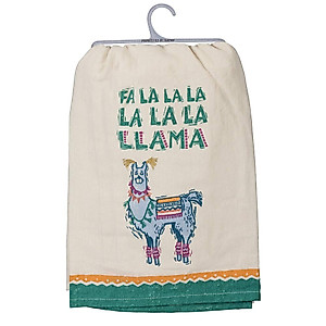 Primitives by Kathy Christmas Boho Dish Towel Set, FA La Llama