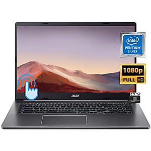 Acer 2023 Flagship Chromebook Light Laptop, 17.3" FHD IPS Touchscreen, 4-Core Intel Pentium N6000 (Upto 3.3GHz), 8GB RAM, 64GB eMMC, HD Webcam, WiFi 6, 10+ Hour Battery, Chrome OS+HubxcelAccessory