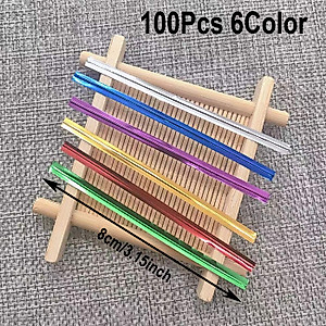 Cello Cellophane Treat Bags, 8 X 12 Inches Big OPP Clear Plastic Bags For Bakery, Popcorn, Cookies, Candies, Dessert with 6 Colors Twist Ties(100 Pieces Bags + 100 Pieces Twist Ties) (100, 8 X 12)