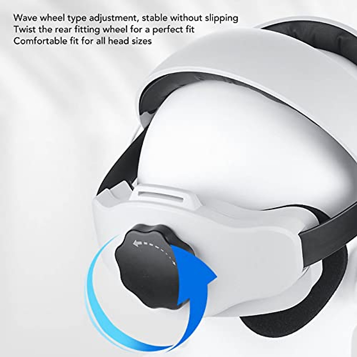 Battery Pack Head Strap for Quest 2, VR Head Strap Removable Sponge and ABS VR Headband for OculusQuest 2 Entertainment, 5300mAh Large Capacity Battery