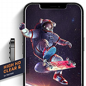 Mkeke Compatible with iPhone 12 Screen Protector, Tempered Glass Screen Protector for iphone 12 Pro 6.1 inch [3-Pack]