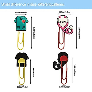 Cute Bookmark Cartoon Bulk Bookmarks with Colorful Paperclip for Pagination Organize Folder Unique Bookmarks Gifts for Girls Student Stationery Nursing Student Essentials